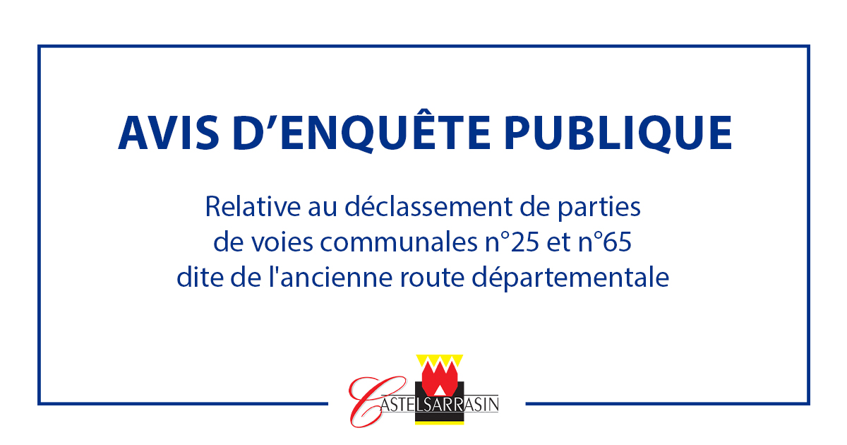Avis d'enquête publique - Castelsarrasin
